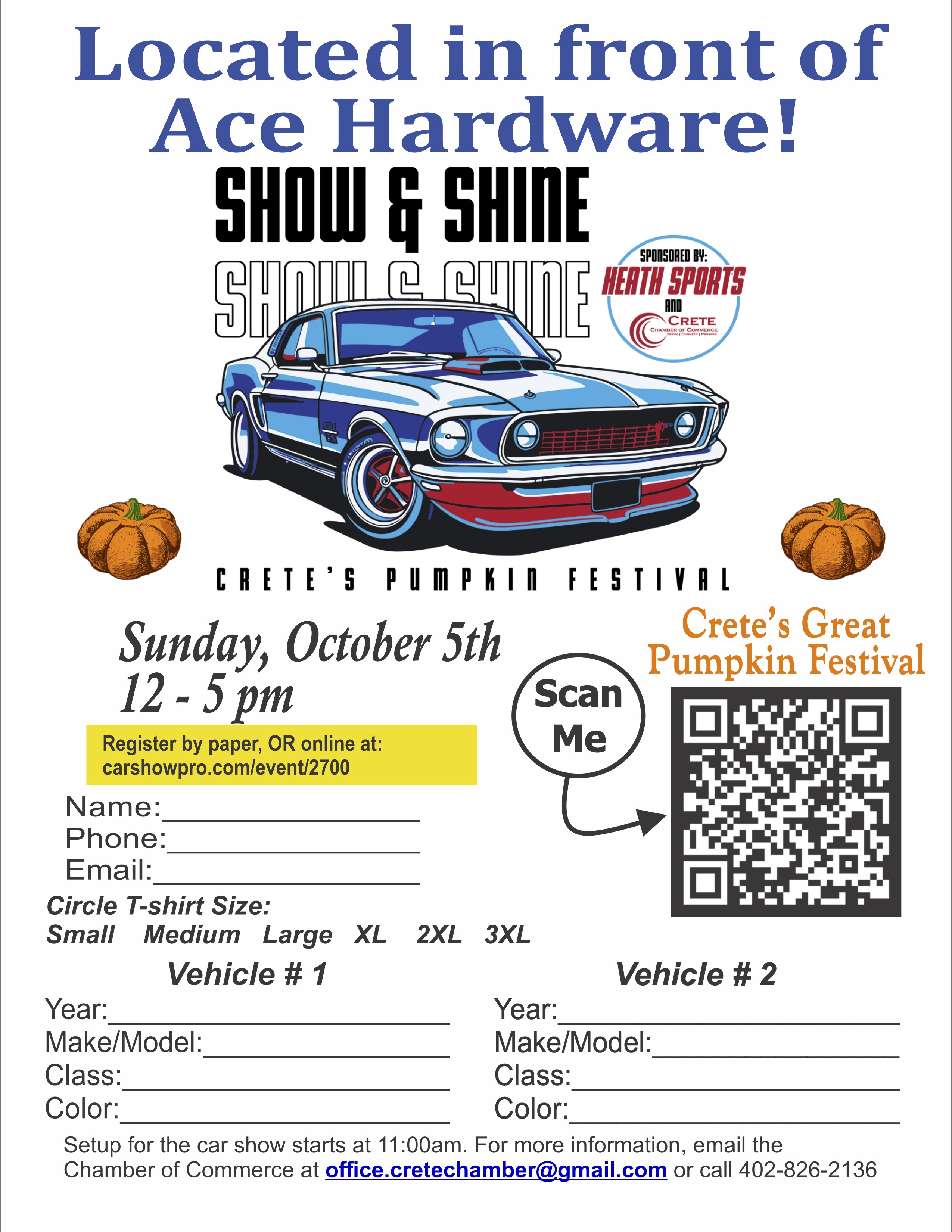 Car Show & Shine – Crete's Great Pumpkin Festival